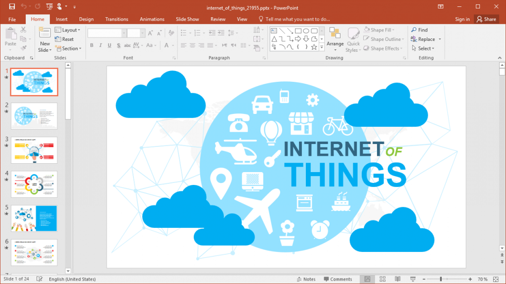 Animated Internet of Things PowerPoint Template Animated Internet of Things PowerPoint Template