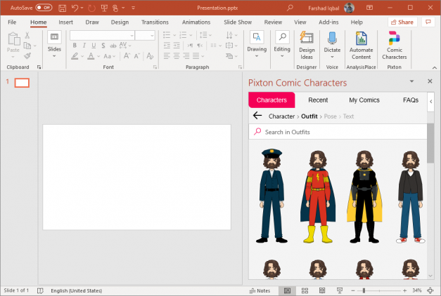 Create Comic Book Slides in PowerPoint with Pixton