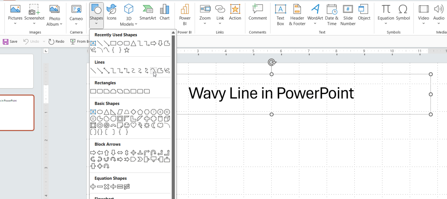How to Make a Wavy Line in PowerPoint - SlideHunter.com