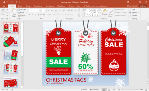 Animated Christmas Sales PowerPoint Template