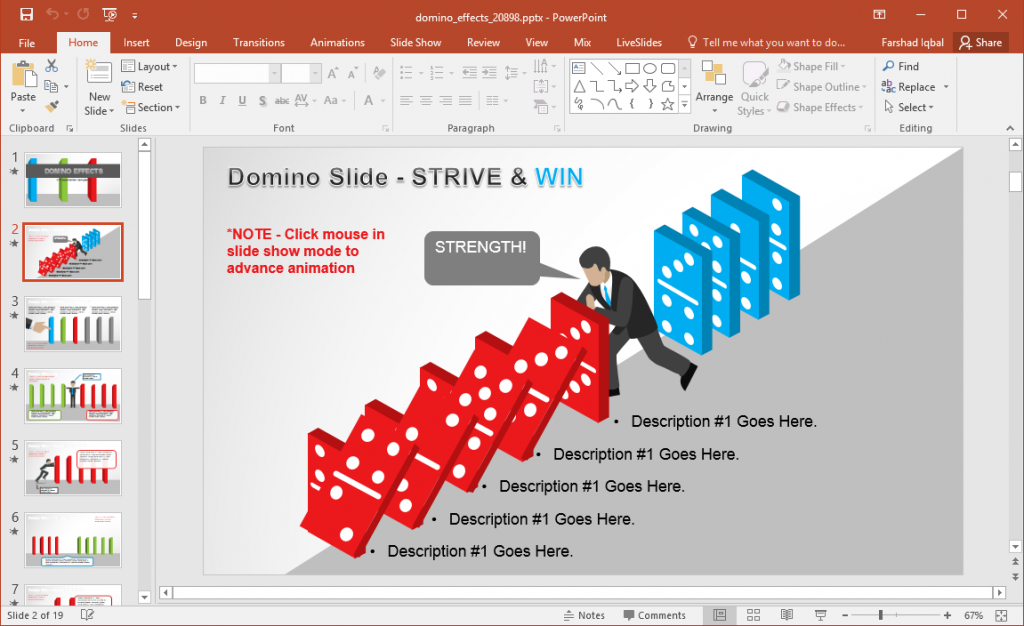 Domino Effect Animations For PowerPoint
