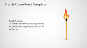 Free Igniting Match PowerPoint Template & Presentation Slides