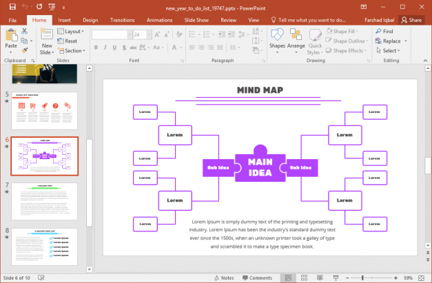 Animated PowerPoint New Year To Do List Template
