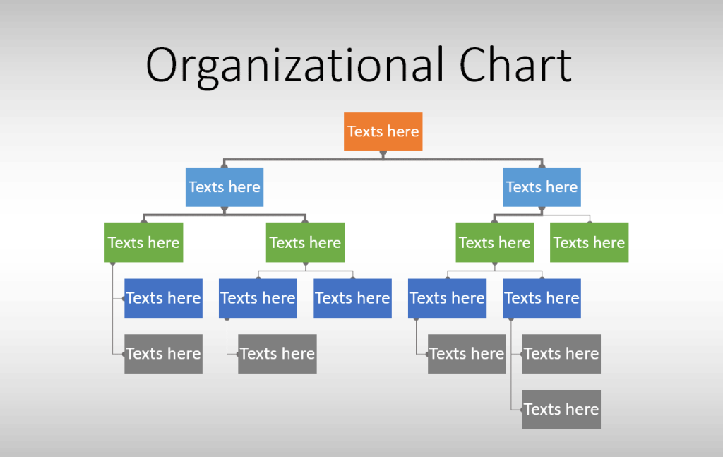 Free Org Chart PowerPoint Template & Presentation Slide