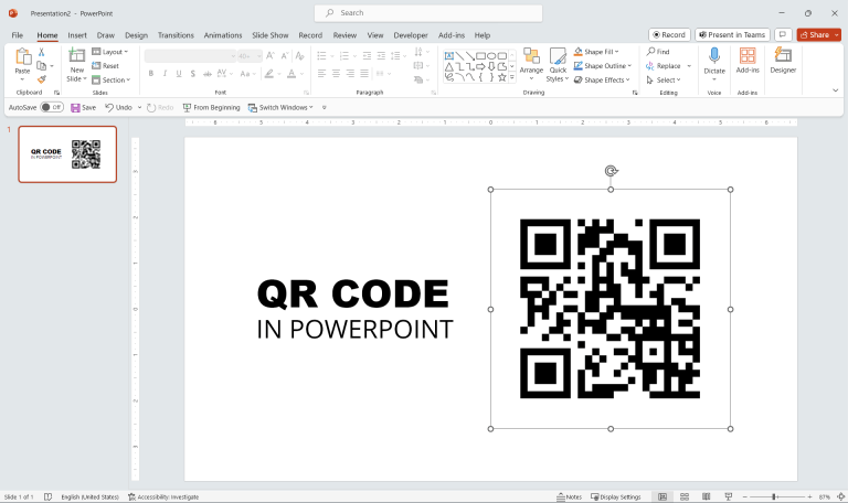 How to Create a QR Code for PowerPoint Presentations