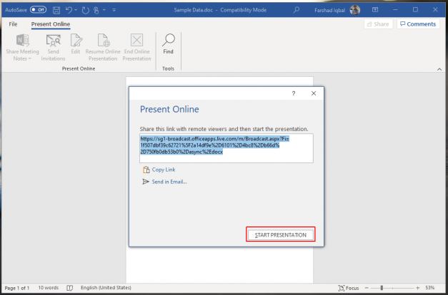 How to Present Word Documents Online During Live Presentations
