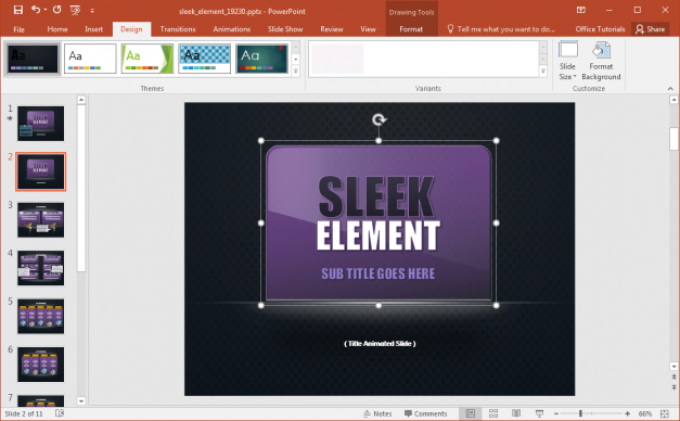 Animated Sleek PowerPoint Template